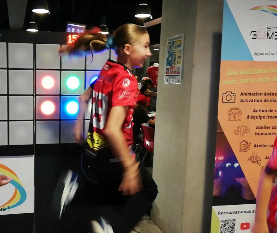 Mur digital interactif – Animation match Rouen Handball – SportGames